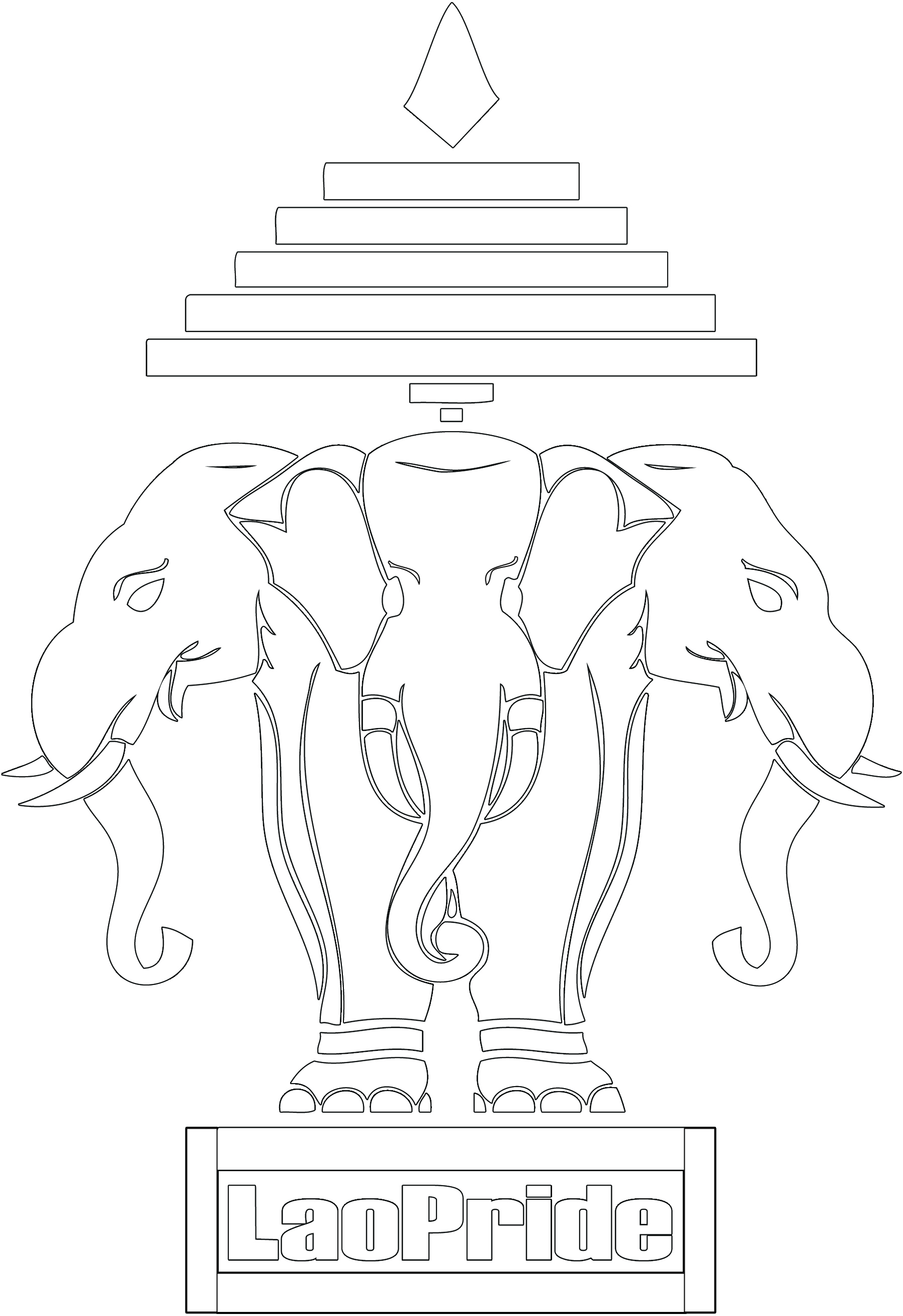 3 Headed Elephant