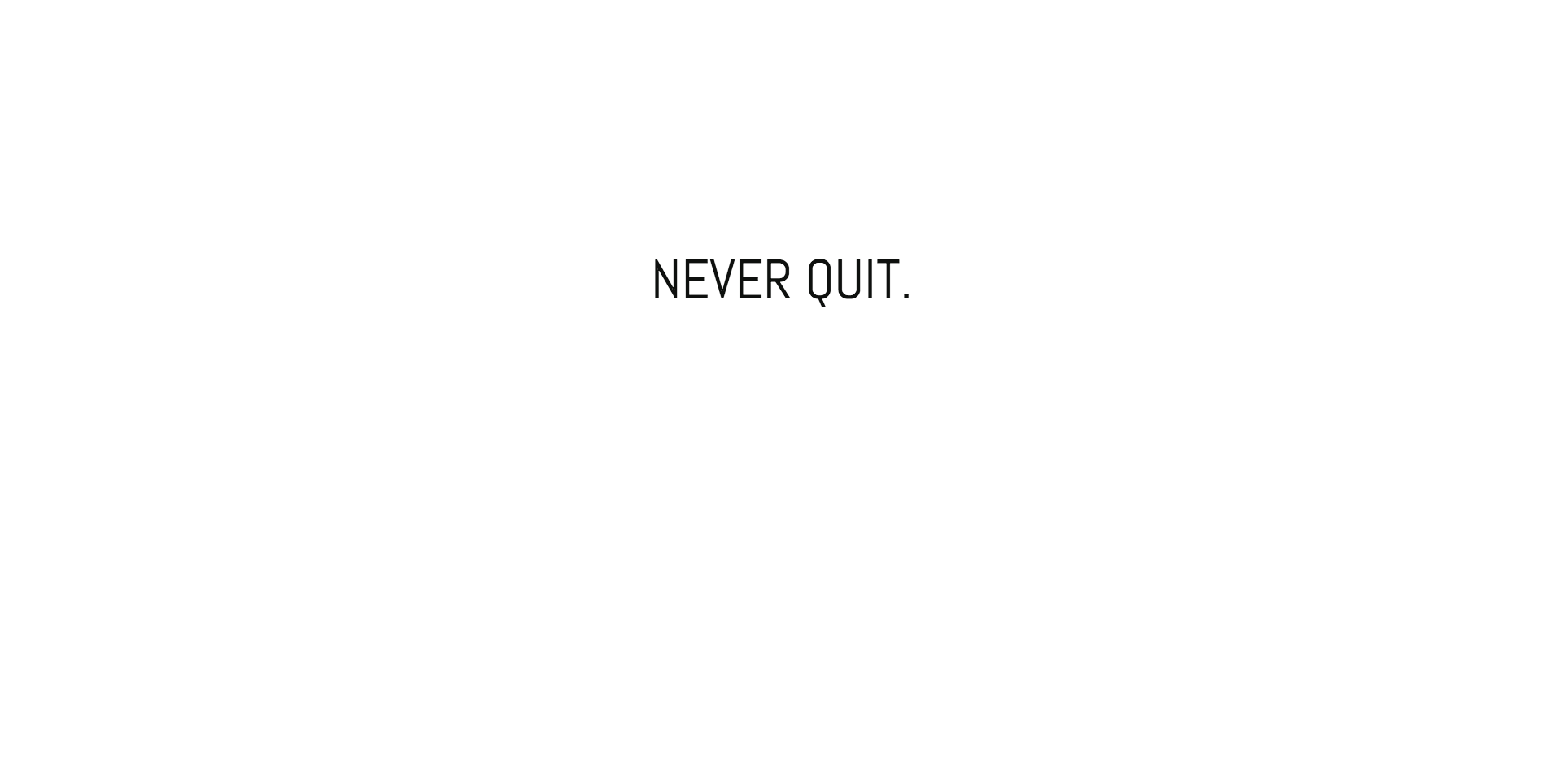 Never Quit